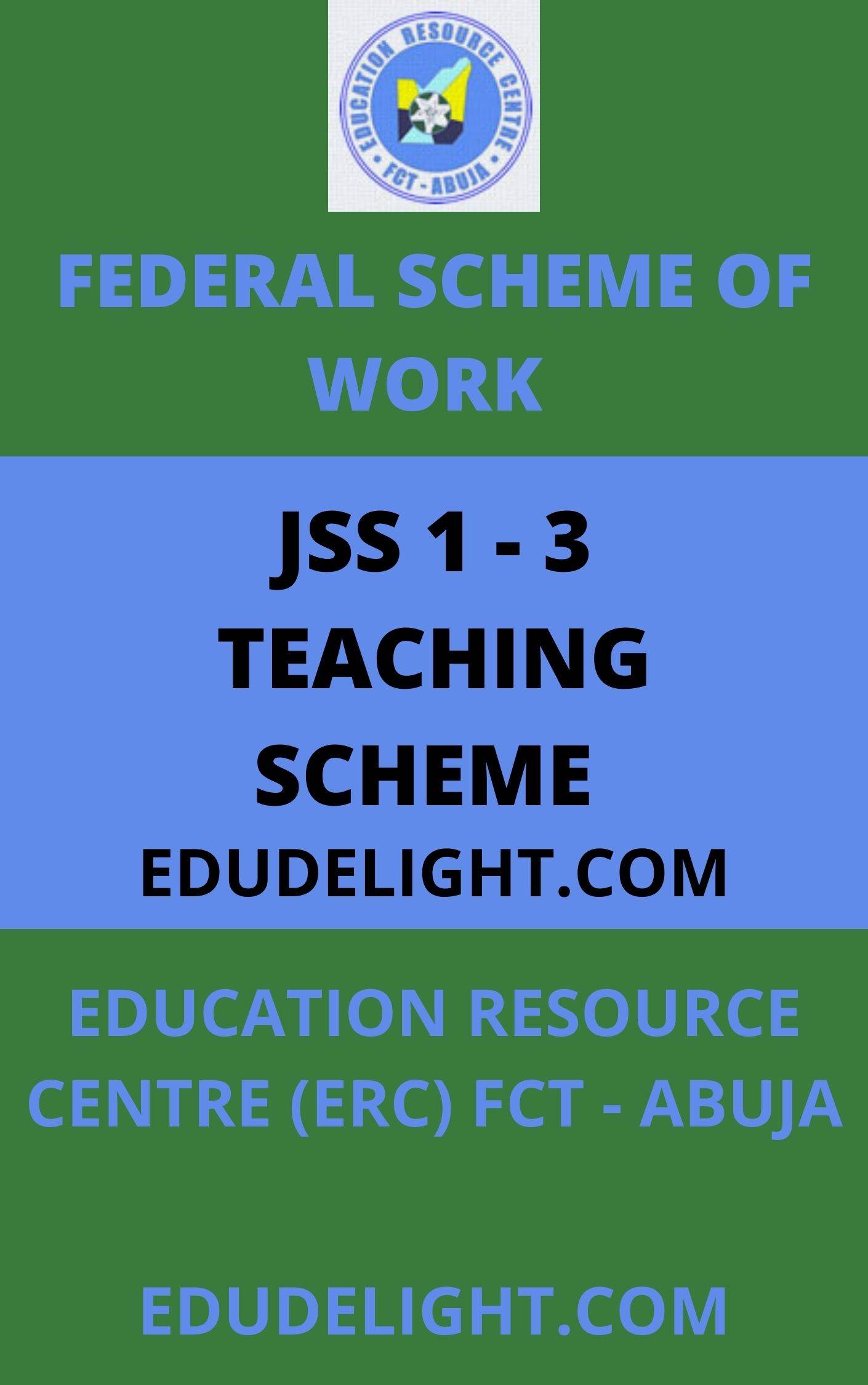 Federal Scheme of Work for Junior Secondary School (JSS 1 - 3) Download PDF All Terms